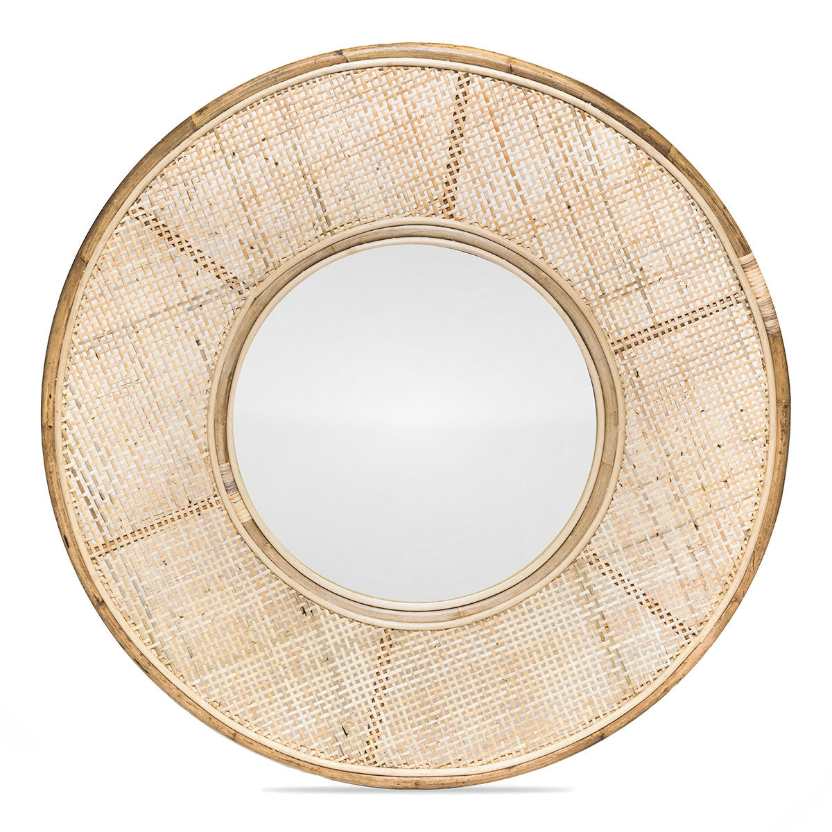 Round Natural Rattan Mirror | The Styling Republic – The Styling ...