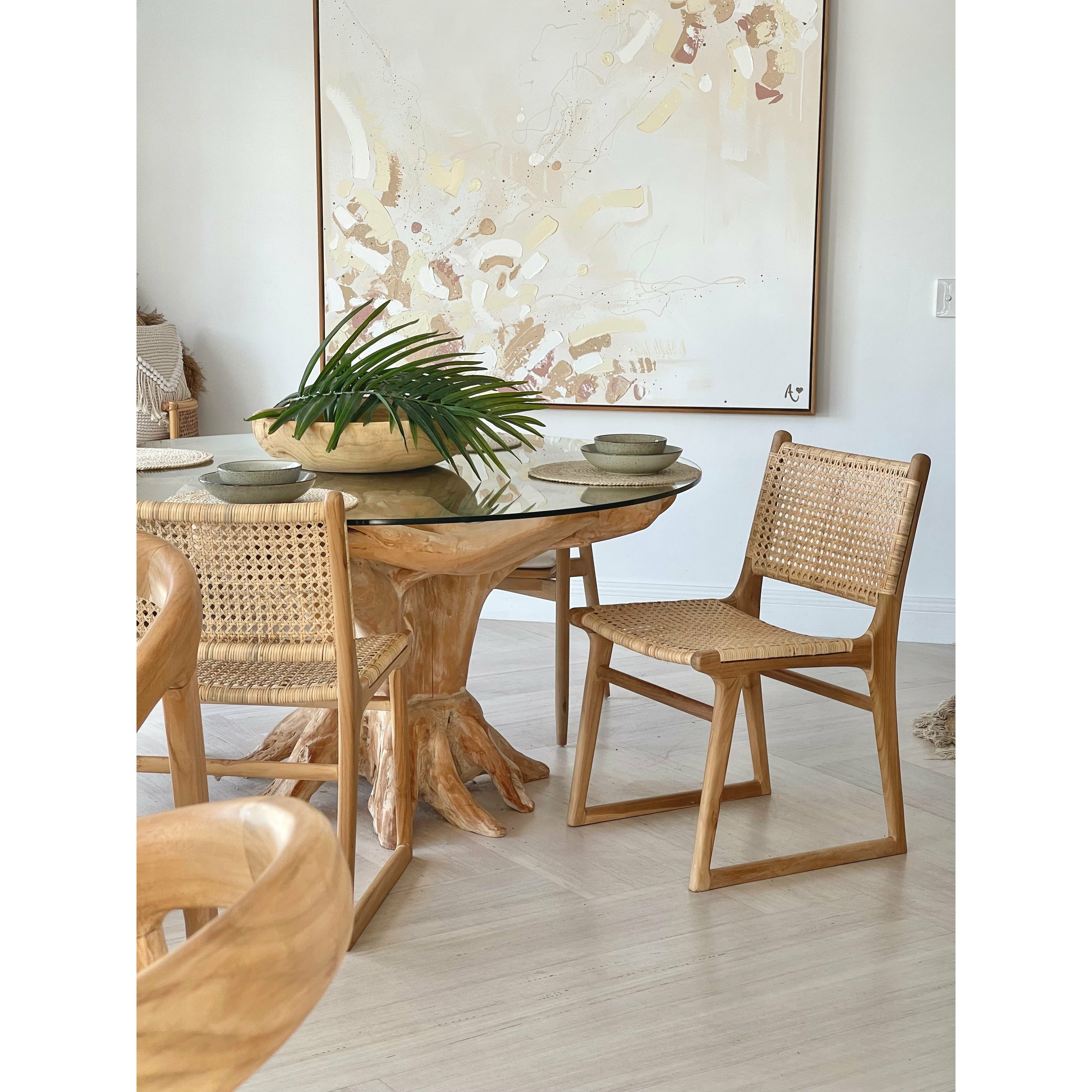 Natural Rattan Dining Chair | The Styling Republic – The Styling ...