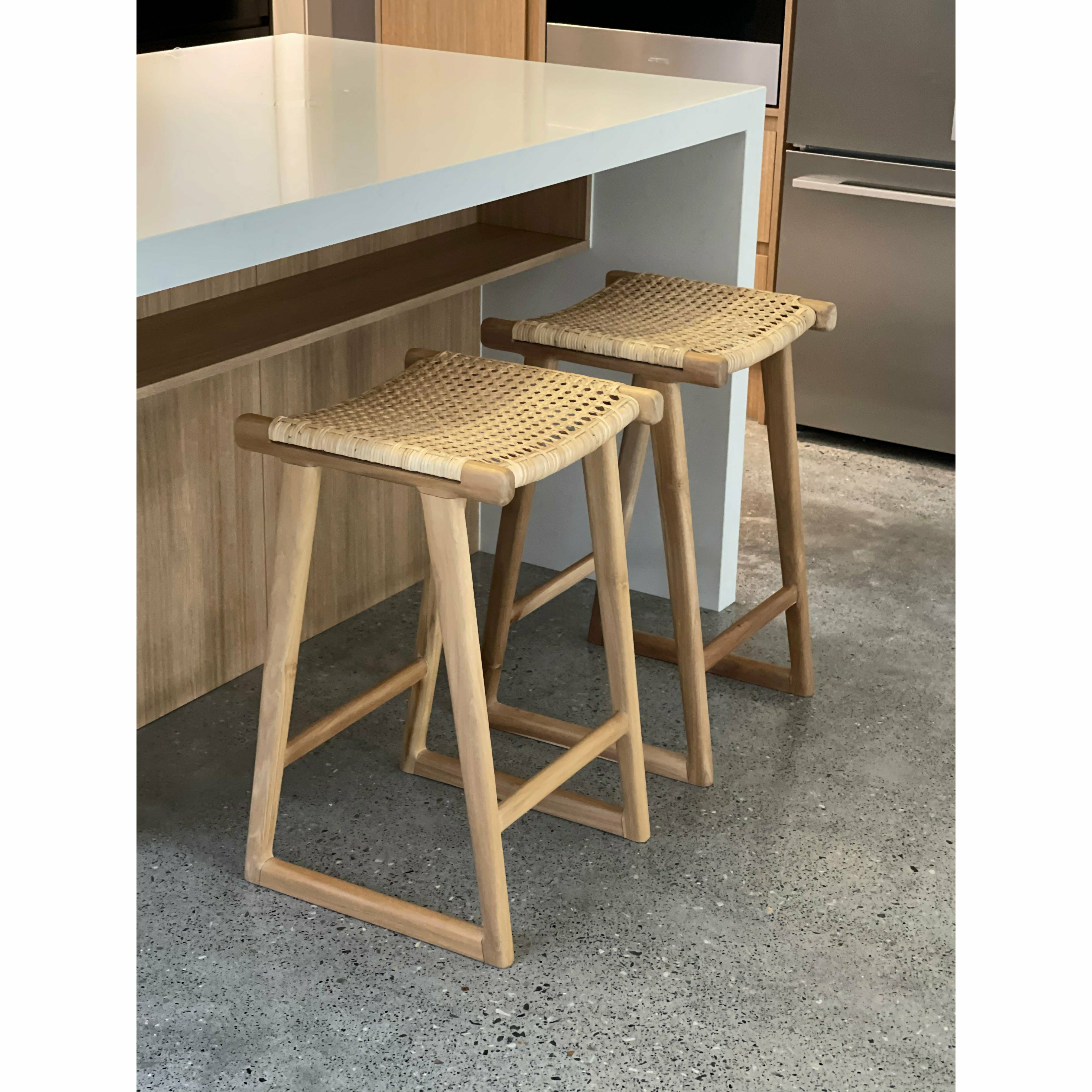 Natural Rattan Kitchen Stool | The Styling Republic – The Styling ...